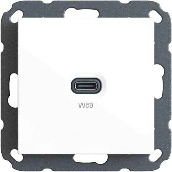 Inbouw USB-laadstation 65 watt USB-C lader - wit | bol