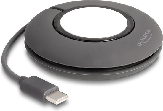 Delock USB Type-C™ Reel Charging Cable for Apple Watch 1 m grey ...