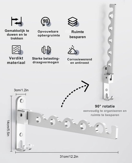 DD Droogrek Muur - Droogrek wand - Wasrek Muur - Zwart ...