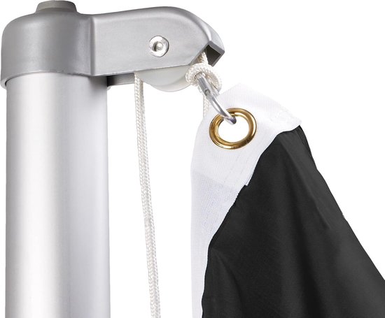 BRUBAKER Aluminium Vlaggenmast 4m - incl. Nederlandse vlag 150 x 90 cm - grondhuls -... | bol