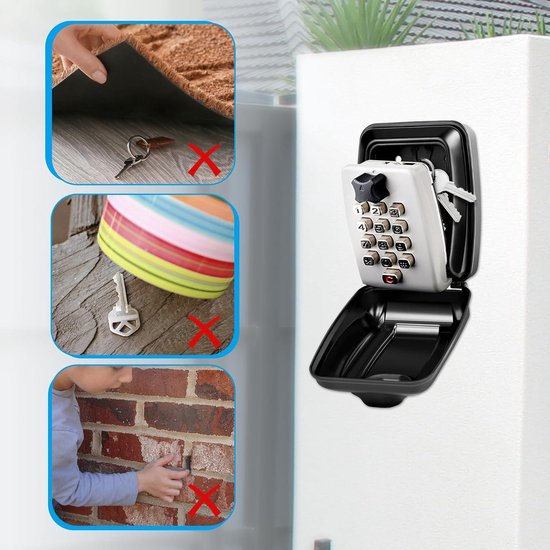 Sleutelkluis Weerbestendig Buiten Grote Cijfercode 12-Cijferige ...