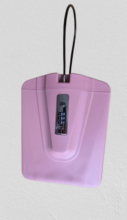 Strandkluis roze met cijferslot - Kluis om overal mee naar toe te nemen ...