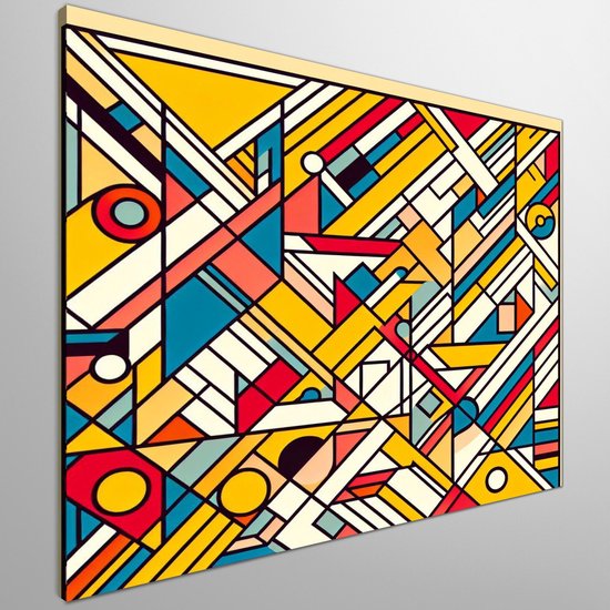 Line art mondriaan schilderij | Een abstracte wereld van lijnen en ...