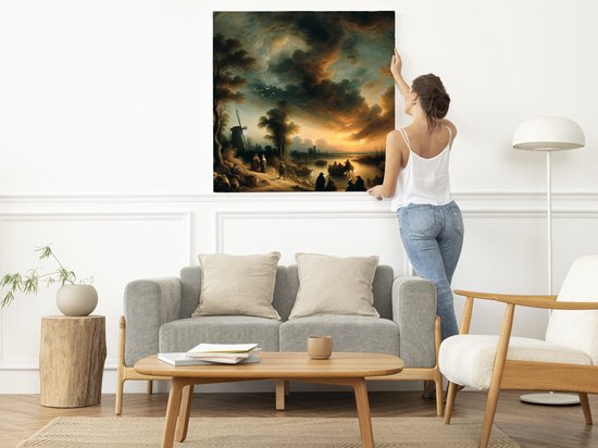 Modern rembrandt schilderij | Rembrandt's Timeless Masterpiece ...