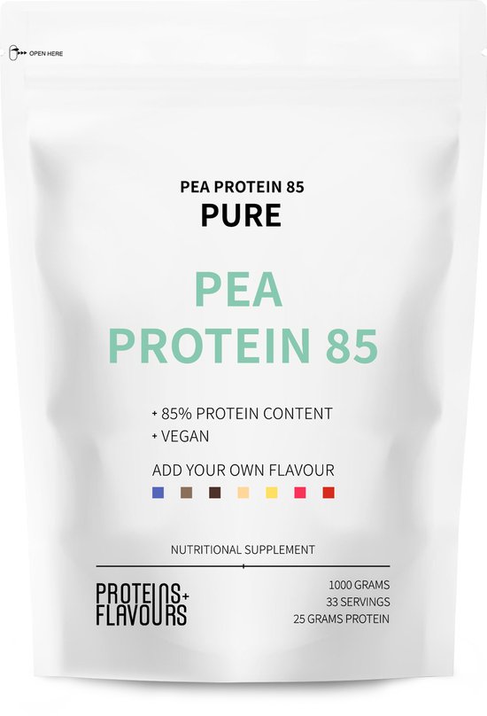 Proteins+Flavours - Pea Protein Isolate - PEA85 Pure Erwten Eiwit ...