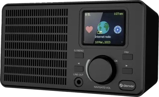 Denver Internet Radio - WiFi - Wekkerradio - Bluetooth - Line Out (Incl ...