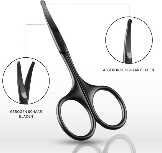 YUBBI 2 Stuks Neusschaartjes - Neustrimmer - Schaar voor Neushaar en ...