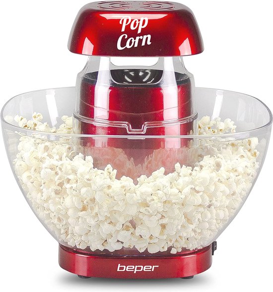 Popcornmachine met Hete Lucht - Knapperige en Gezonde Popcorn in Minder dan 3 Minuten | bol
