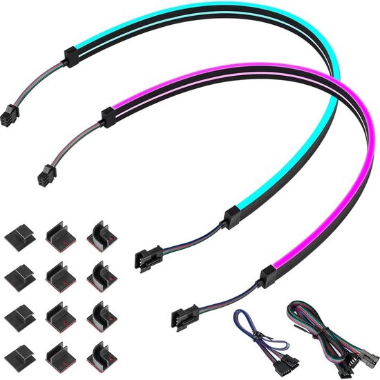 Led Strip Neon RGB PC LED Strip 19.7 inch RGBW GRB - 12V 4-Pin RGB ...