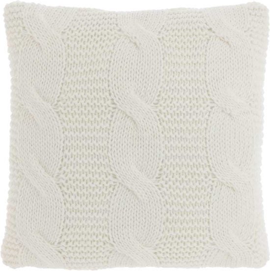 Unique Living - Sierkussen Maria Dove White - 45x45cm | bol