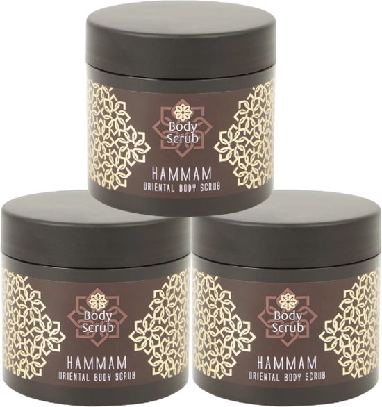 3X Lichaamsscrub - Bodyscrub - Hammam - Oriental scrub - 500 gram | bol