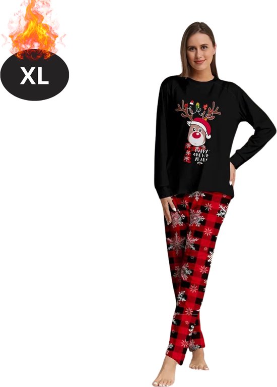 Livano Kerst Pyjama - Dames - Kerstpyjama - Vrouwen - Slaapkleding ...