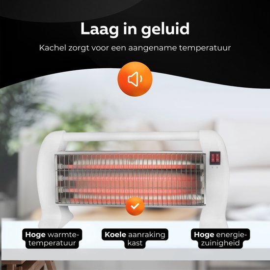 Elektrische kachel 2 Standen - Vrijstaand - Infrarood kachel ...