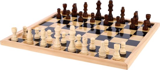 Schaak/Dam bord incl. Schaakstukken | Games | bol