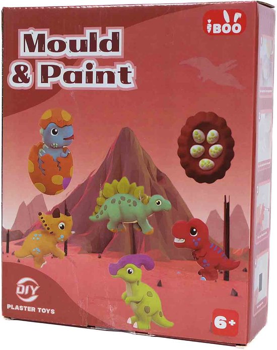 PIA Soft Toys - Dinosaurus Gips Gieten Set 18 x 22 x 6 cm | bol