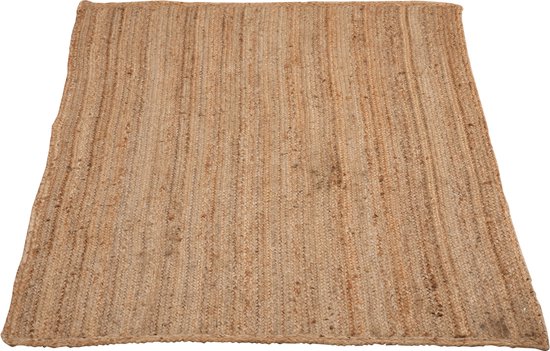 J-line - Tapijt Rechthoek Jute Naturel - 180x120x1cm | bol