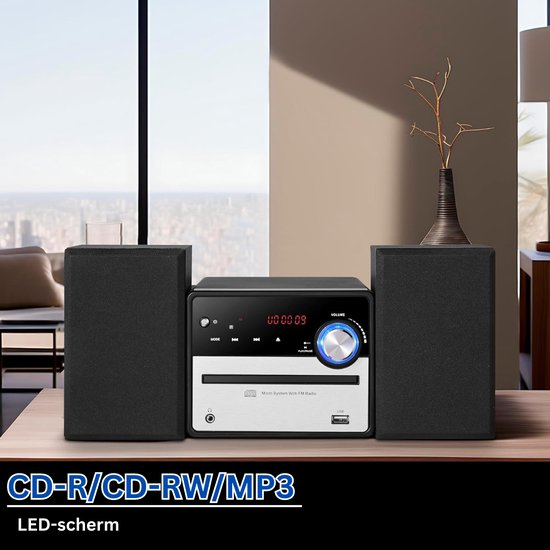 CYBERLUX® Stereo Set Met Cd Speler En Radio - Stereo Set - Stereo ...