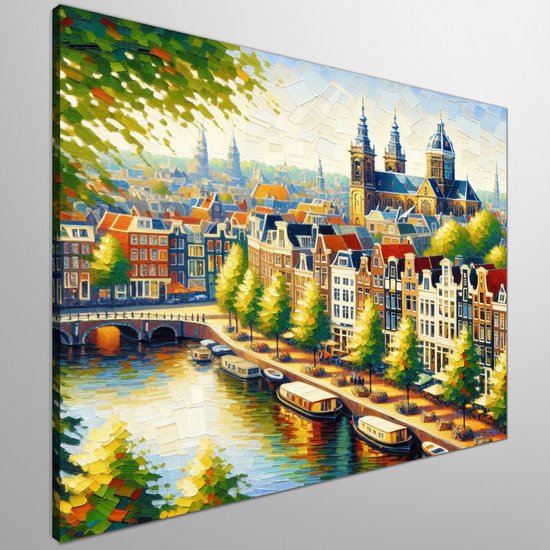 Olieverf amsterdam schilderij | Kleurexplosie: Amsterdamse ...