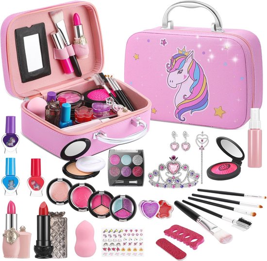 31-delige wasbare make-upset voor kinderen – make-up speelgoed voor ...