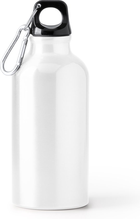 Witte Design Waterfles/drinkfles/sportfles - aluminium - 400 ml ...