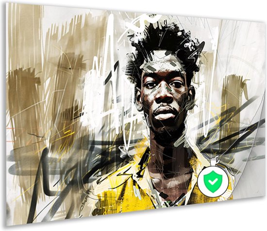 Man posters - Portrait muurdecoratie - Posters Abstractie ...