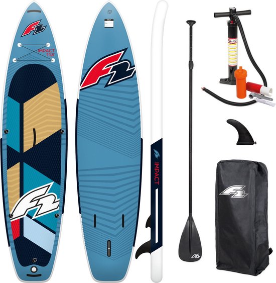 F2 Stereo Impact 10'8" Turquoise opblaasbaar SUP board | bol