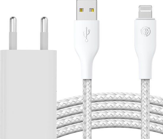 USB Stekker met Oplader Kabel 3 Meter geschikt voor iPhone 6, 7, 8, SE ...