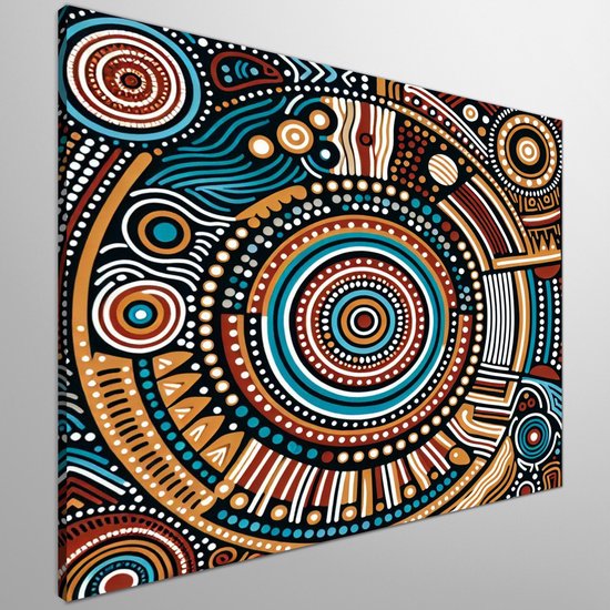 Doodle aboriginal schilderij | Aboriginal expressions intertwined in ...