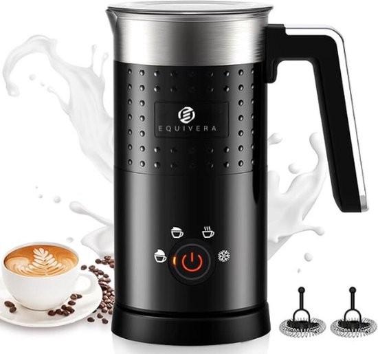 Equivera Elektrische Melkopschuimer - Koffieopschuimer - 4-In-1 Multifunctioneel -... | bol