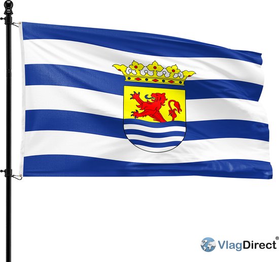 VlagDirect - Zeeuwse vlag - Zeeland vlag - 90 x 150 cm | bol