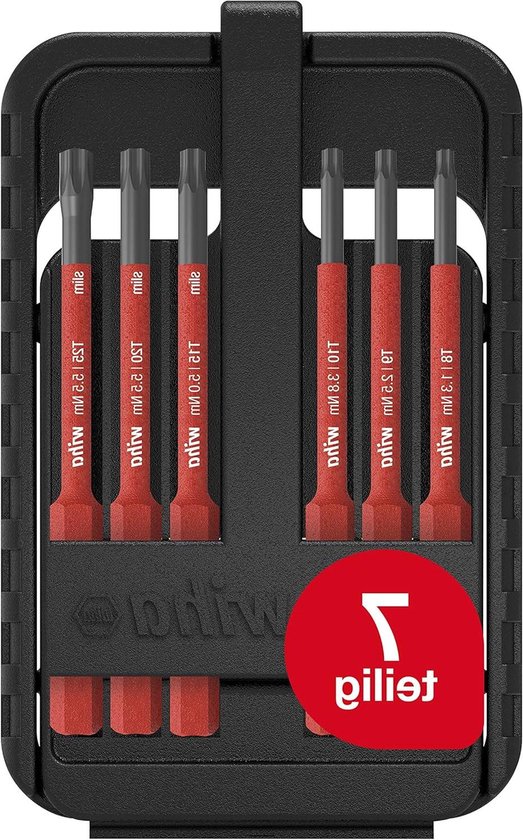 Torx Electric Bit Set - 7 Pieces Includes SlimBit Box - Top kwaliteit | bol