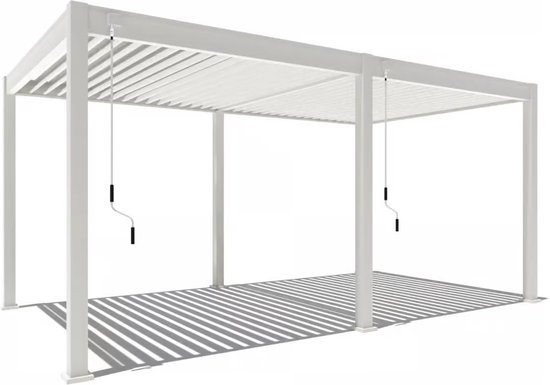 Orion Comfort terrasoverkapping - 300x530cm - Wit - Aluminium / Metaal ...