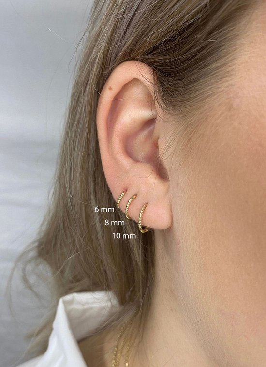 Jackie Mini Twist Hoops 585 | bol