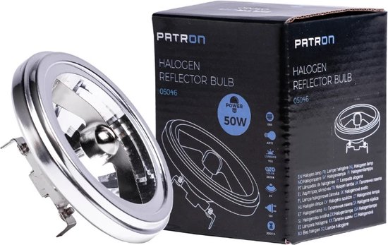 Patron G53 AR111 Halogeenspot | 50W 12V 2800K 24° | Ø111mm Dimbaar | bol
