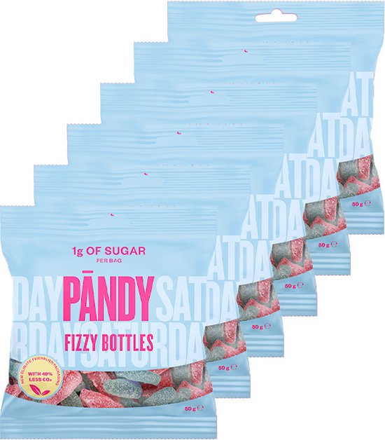 Pandy | Candy | Fizzy Bottles | 6 Stuks | 6 x 50 gram | bol