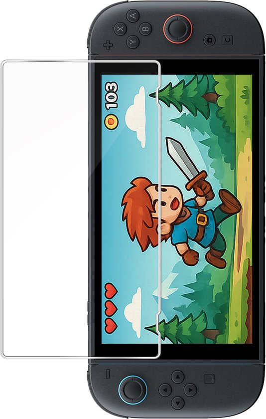 Beschermglas Geschikt voor Nintendo Switch 2 Screenprotector Tempered ...