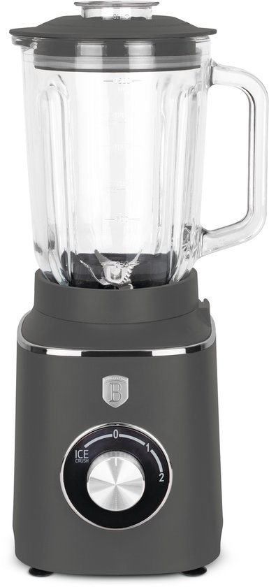 Berlinger Haus Blender 500W - 1.5L - Smoothie Maker - Antraciet | bol