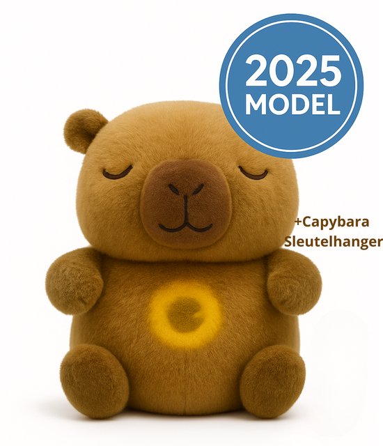 Capybara Knuffel - Ademende Capybara - Inclusief Capybara Sleutelhanger ...