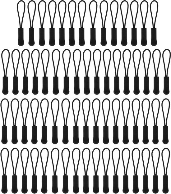 50 Zip Colourful Zip Puller Set - Universal Repair Kit Spare Parts for ...