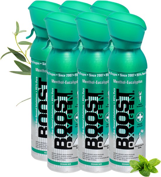 Boost Oxygen 5L - Menthol-Eucalyptus - 95% Pure Zuurstof - Tot wel 600 ...