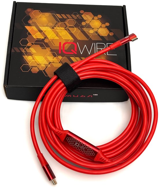 IQwire Formula 10G, tether cable RED, 5m, intelliconnect USB C ...