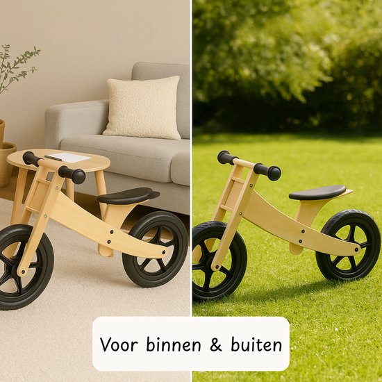 Houten Loopfiets - Balance Bike - Mini Loopfietsje van Hout ...