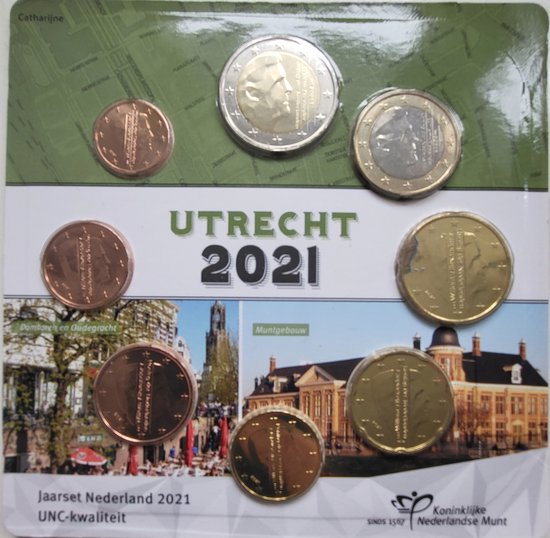 Muntset jaarset Nederland 2021 Utrecht kwaliteit UNC | bol