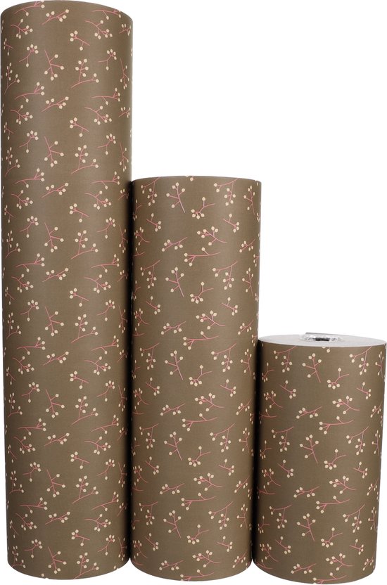 Kado Design - Cadeaupapier - Inpakpapier - Branches · olive + vanilla ...