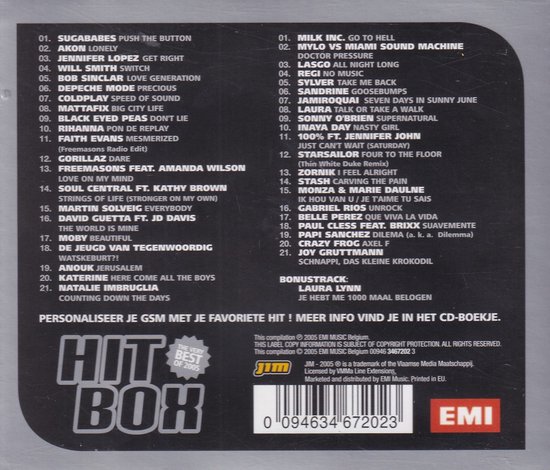 Hitbox - The Very Best Of 2005, Various | Muziek | bol