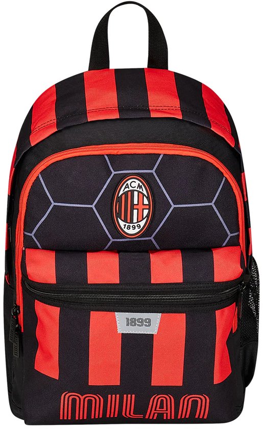 AC Milan Patch Of Victory Rugzak - Rood/Zwart | bol