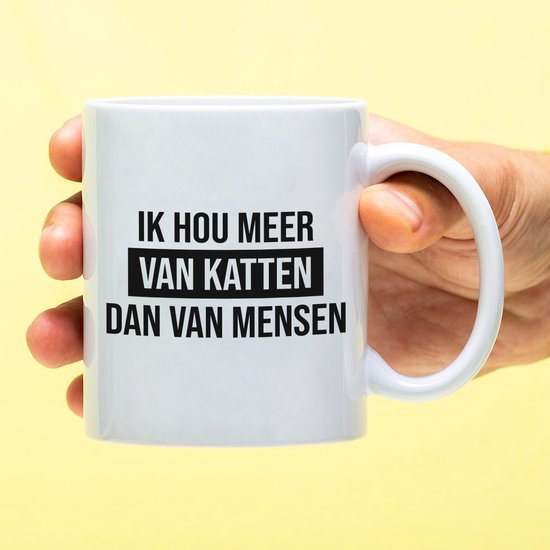 Ditverzinjeniet.nl Mok Ik Hou Meer Van Katten Dan Van Mensen | bol