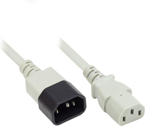 C13 - C14 stroomkabel voor UPS/PDU - 3x 1,00mm / grijs - 5 meter | bol