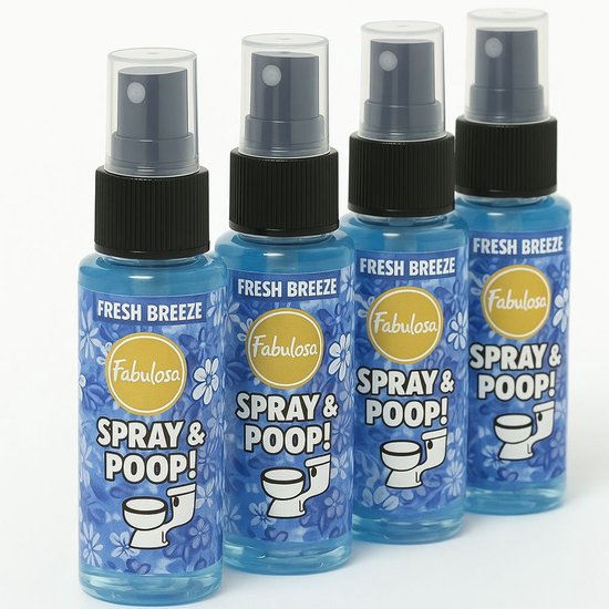 4 Pack Spray & Poop - Fabulosa - Fresh Breeze - Combideal - Populair ...
