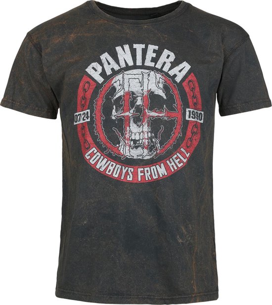 Pantera Skull Circle T-shirt roest 4XL Katoen - Band merch, Bands | bol
